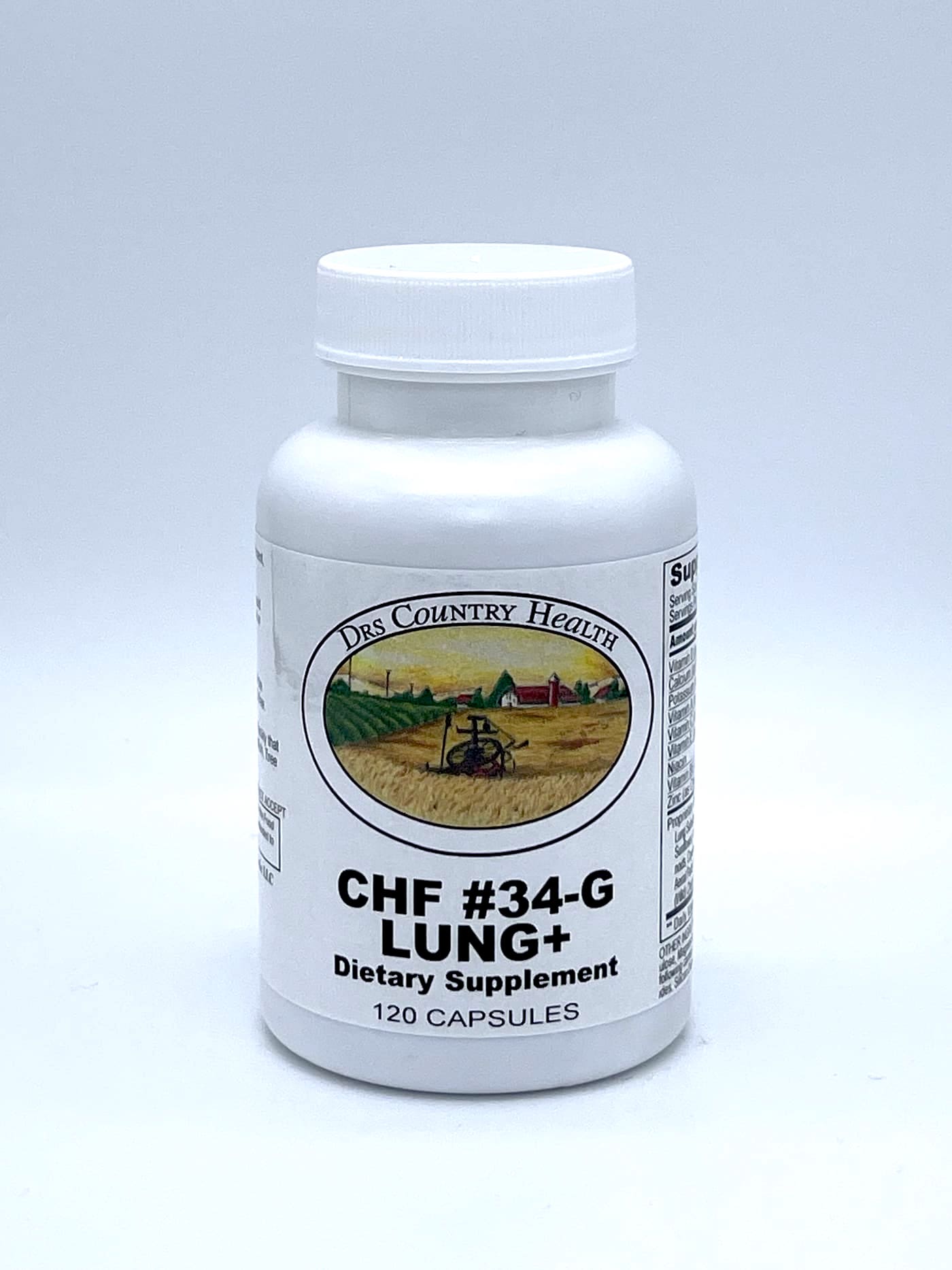 CHF #34 Lung+ 120 Capsules | DRS Country Health