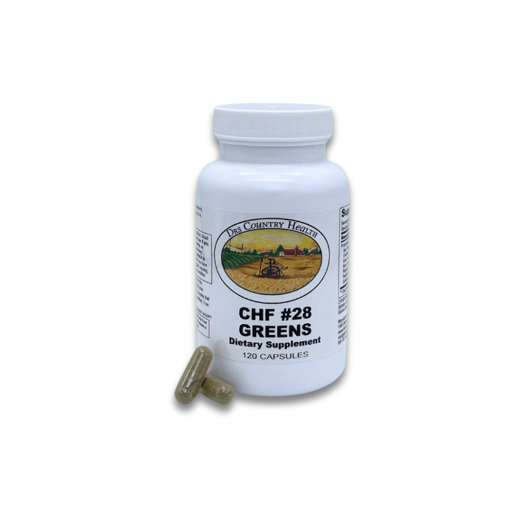 CHF #28 Greens 120 Capsules | DRS Country Health